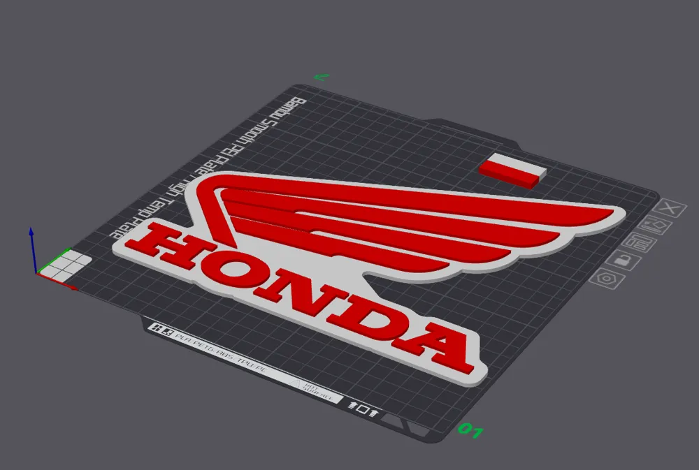 Honda Logo Plaque by lintegrity 3d printing - MakerWorld