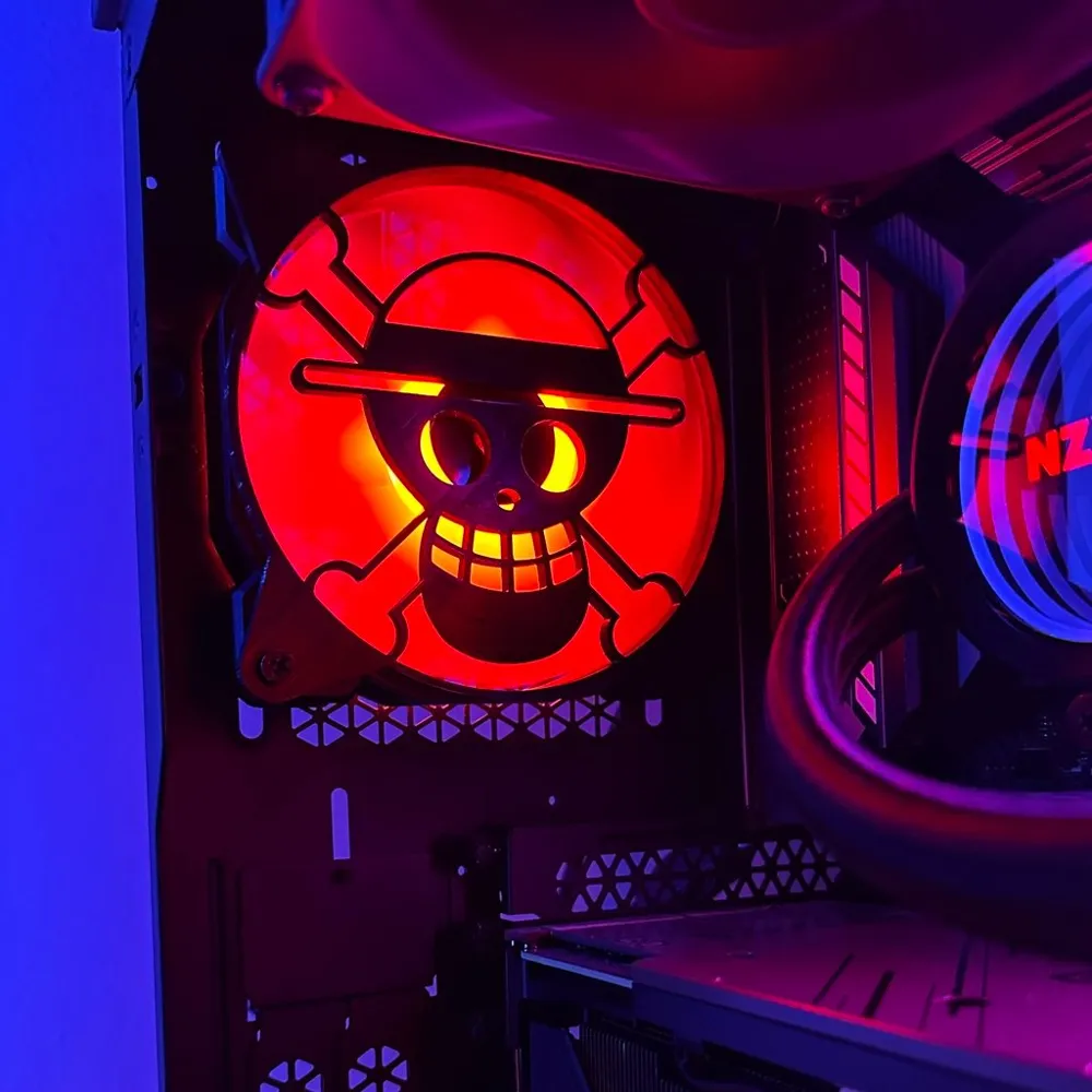 One Piece PC fan grill 120mm / 140mm by Mayoodwolf MakerWorld: Download ...