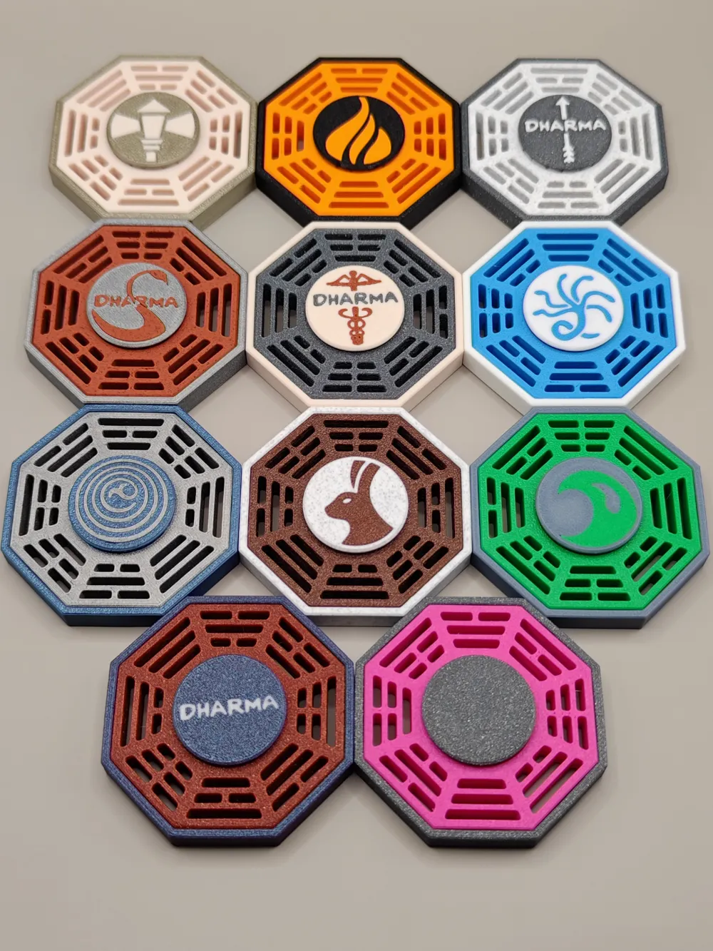 LOST Dharma Initiative Station Fidget Spinners by G-Man Projects ...
