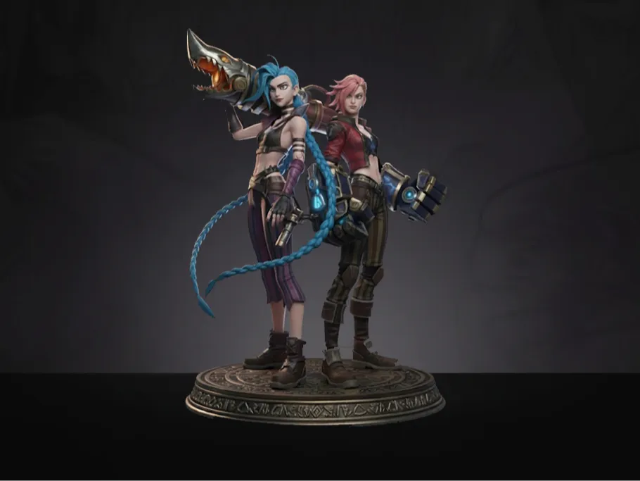Jinx & Vi - League of Legends Arcane von 3D RayKyros MakerWorld ...
