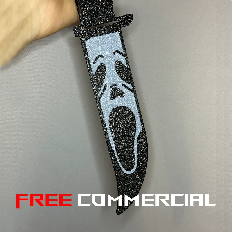 Movie "Scream" ghost face knife halloween by Immax MakerWorld: Download ...