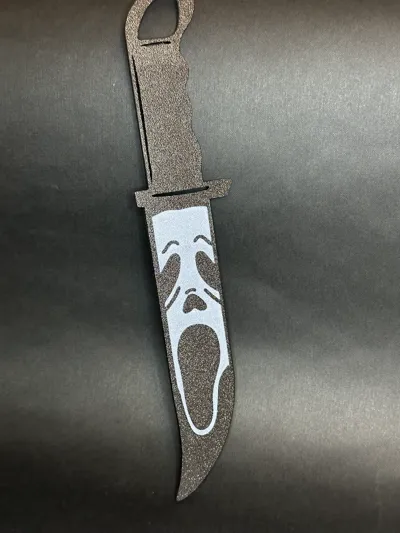 Movie "Scream" ghost face knife halloween by Immax - MakerWorld