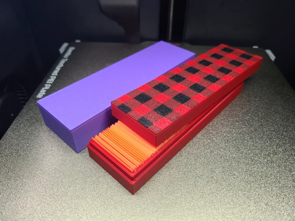 Plastic Razor Blade Box with Flannel Lid by dietpeachfanta - MakerWorld