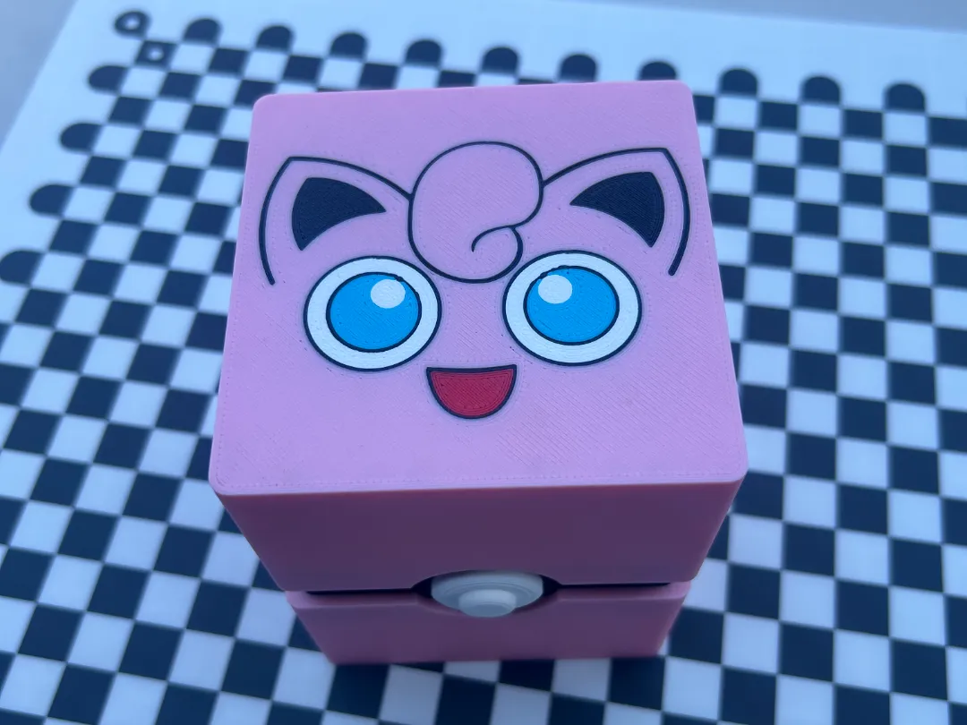 Jigglypuff - Pokemon character themed Deck Box - Free 3D Print Model ...