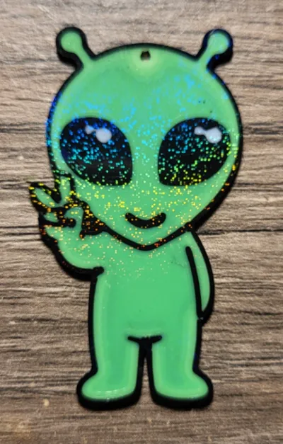 Alien Keychain by Ramsey3d - MakerWorld