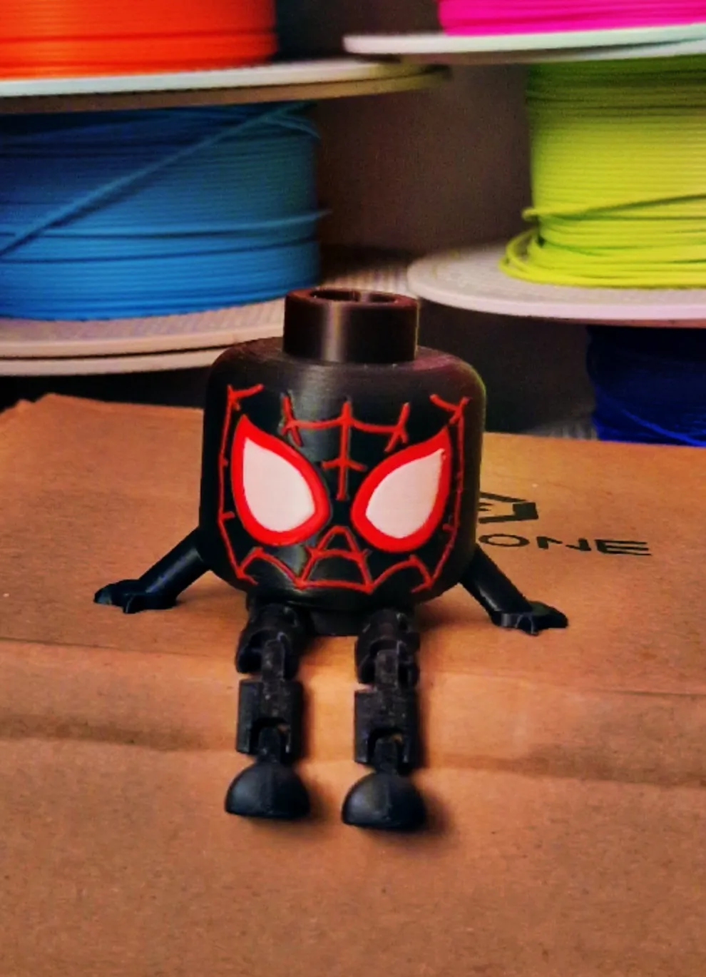 Articulated Brick Head Buddy (Spiderman Edition) by SA3D Designs ...