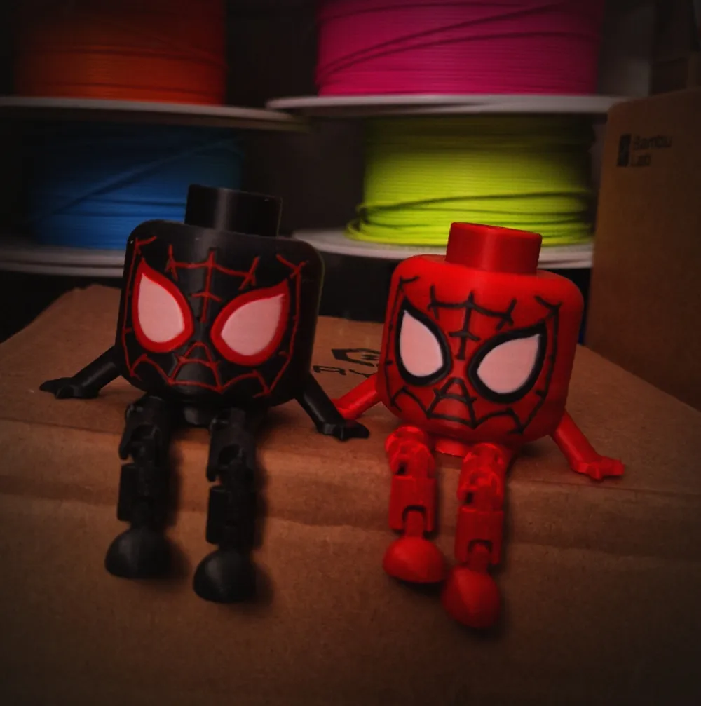 Articulated Brick Head Buddy (Spiderman Edition) by SA3D Designs ...