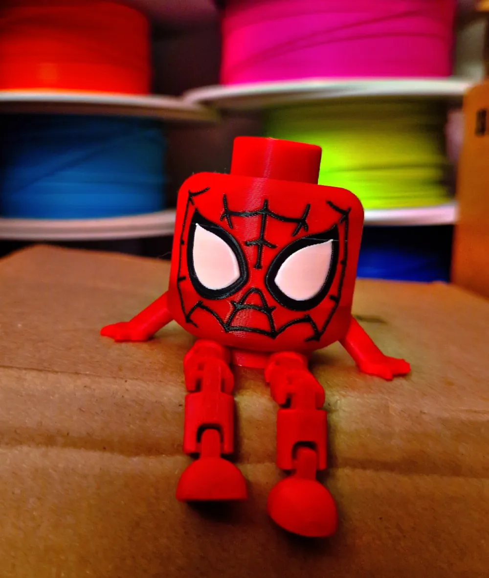 Articulated Brick Head Buddy (Spiderman Edition) by SA3D Designs ...