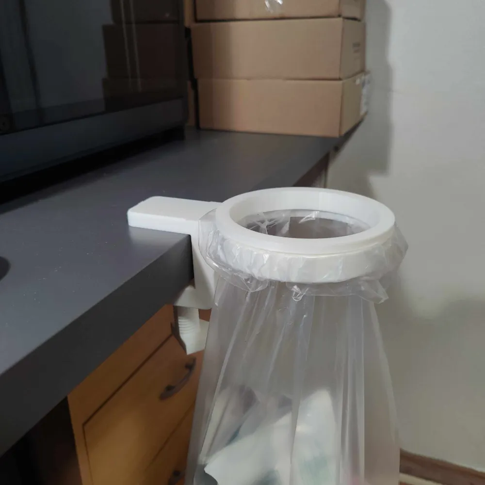 Desk Trash can (Clamp on) by Torbjorn16 - MakerWorld