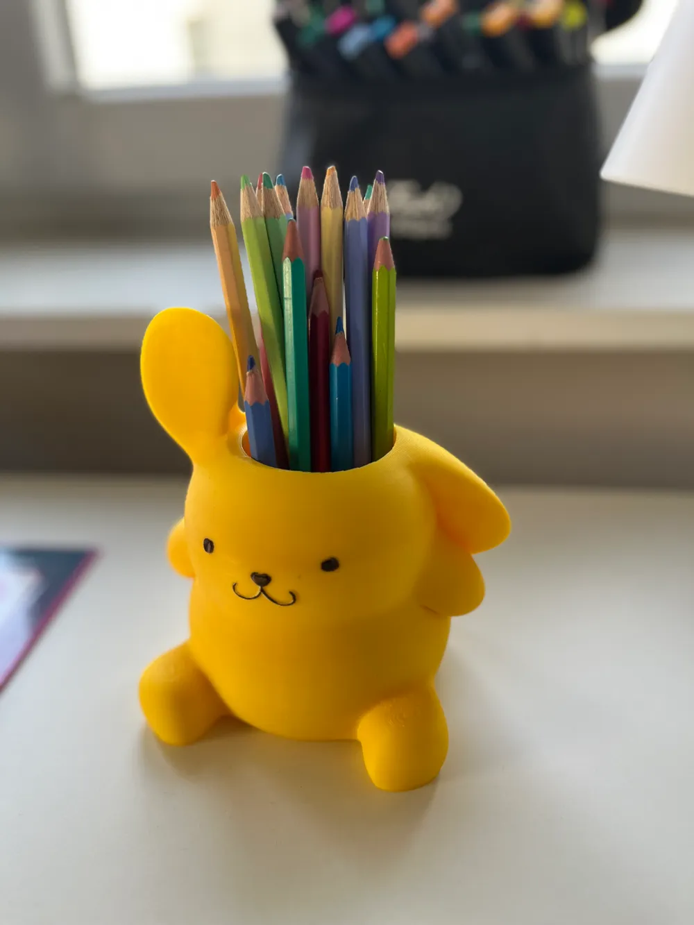 Pompompurin pencil holder Remixed by kaleen MakerWorld: Download Free 3D Models