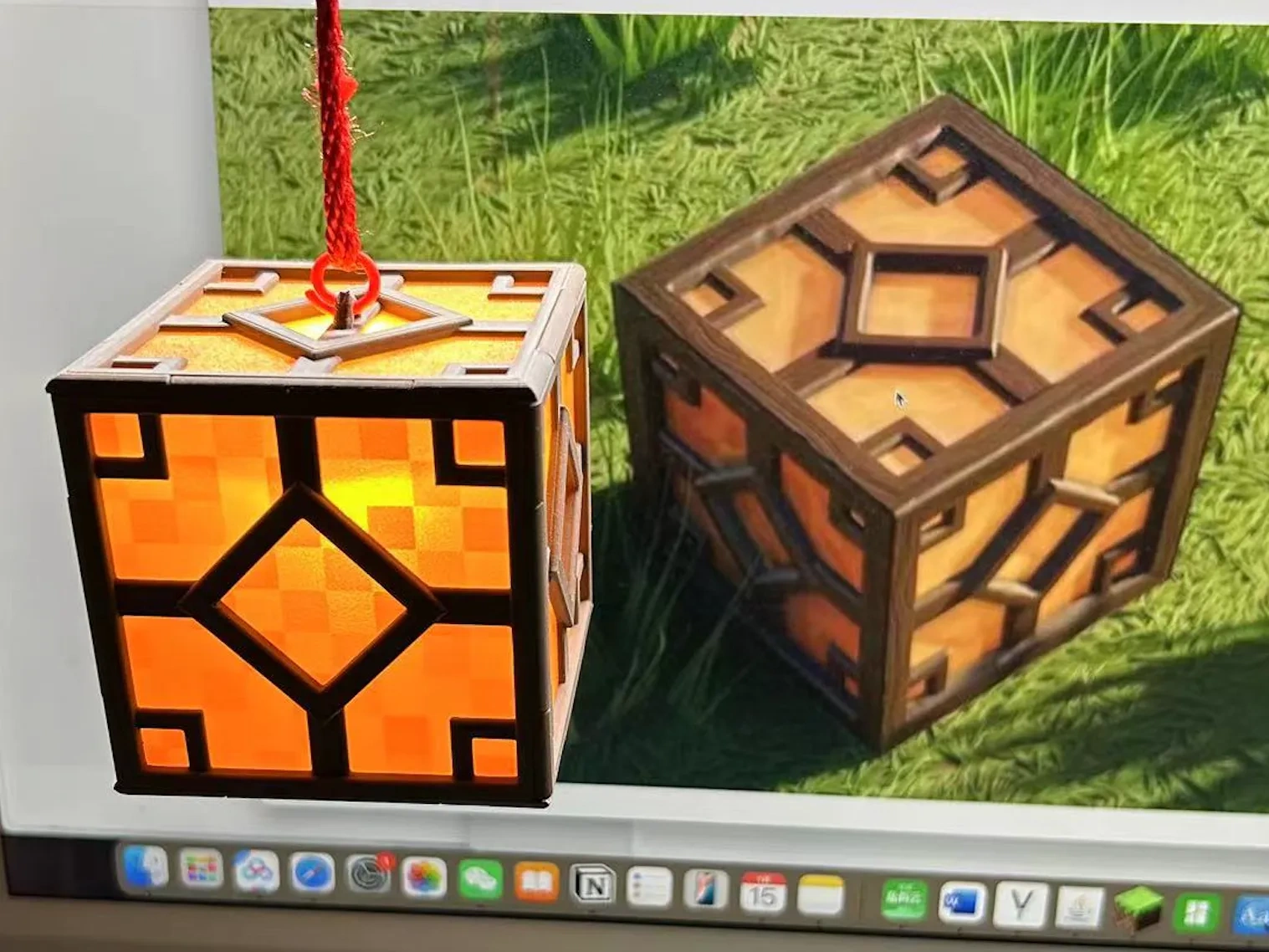 My World Minecraft Redstone Lamp LED Lantern No Bamboo Poop by Delly ...