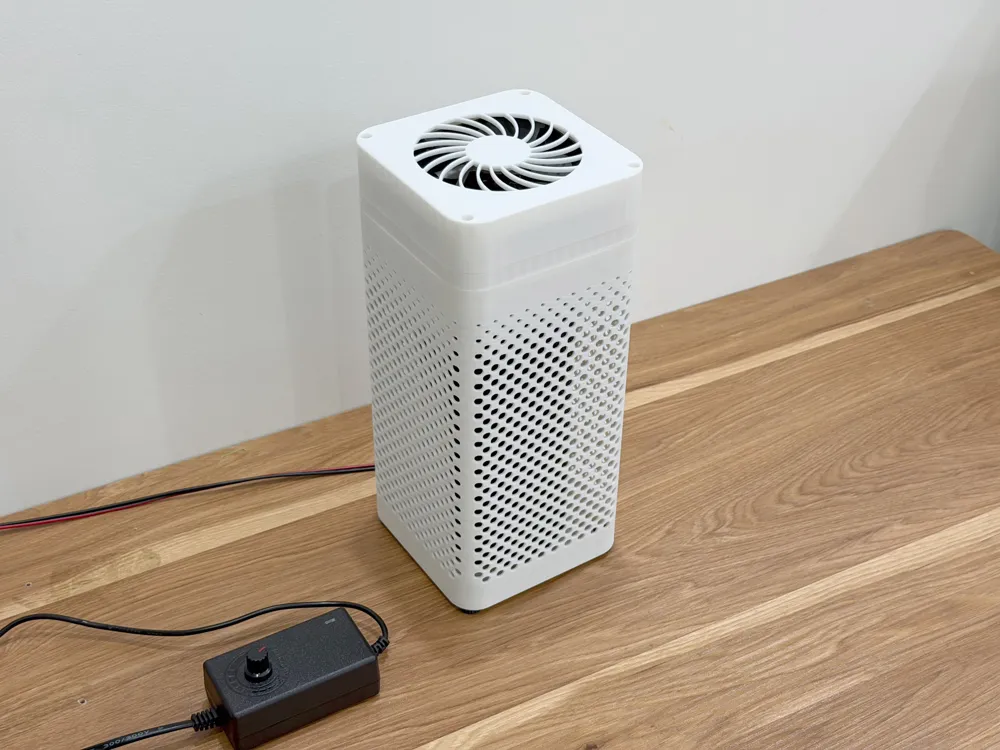 Desktop air purifier (car air purifier filter element) - Free 3D Print ...