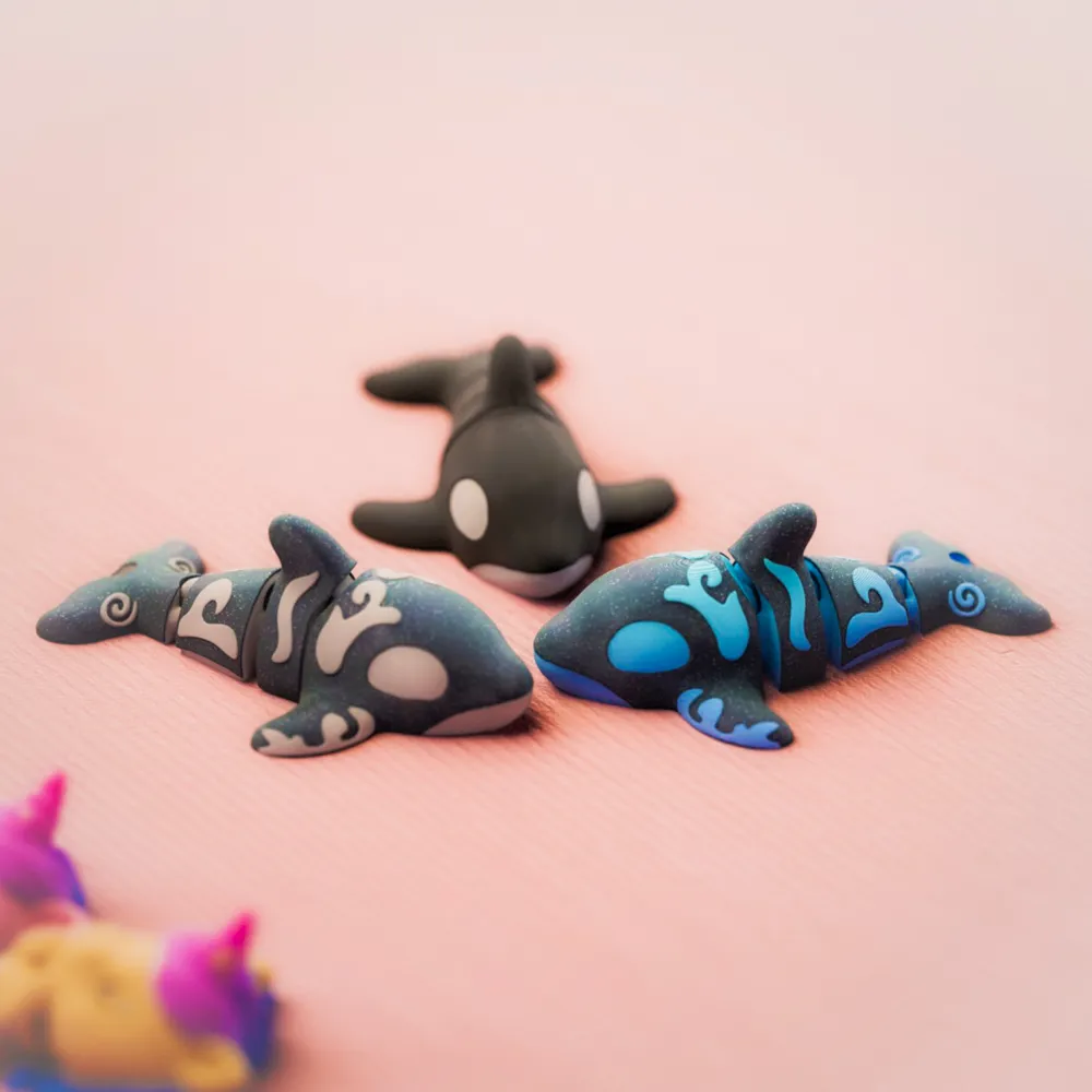 Flexi Tribal Orca - Free 3D Print Model - MakerWorld