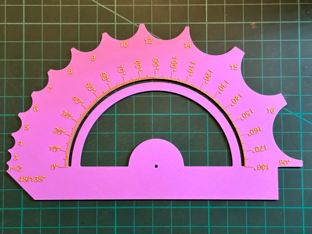 Template for Measuring Angles & Radii from 2-16mm by JAV-3D - MakerWorld