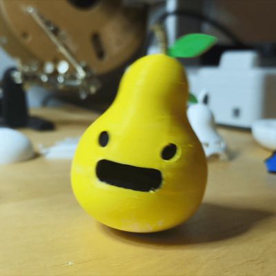 Cat Treat Toy - Rocking Pear by MaKim MakerWorld: Download Free 3D Models