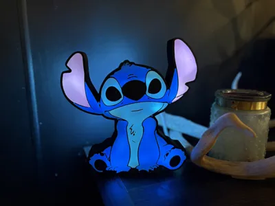 Stitch Light Box - Free 3D Print Model - MakerWorld