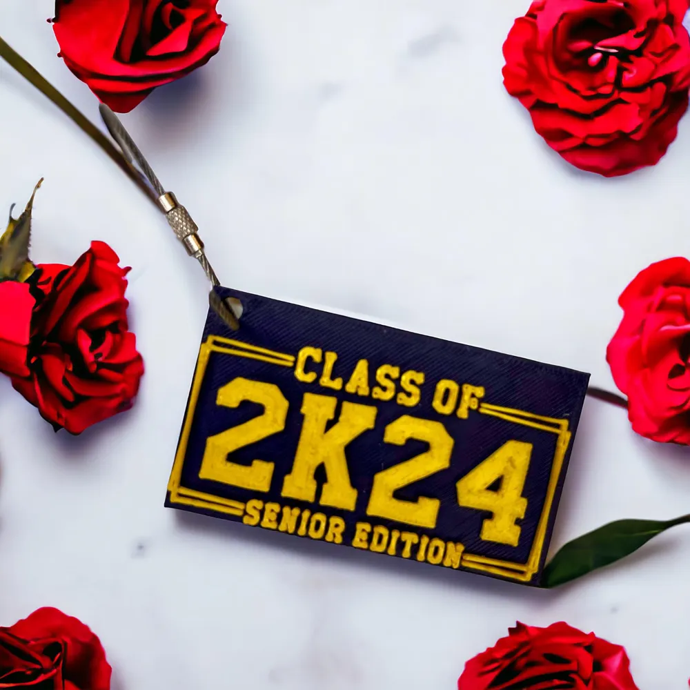 Class of 2024 Keychain by zorrilla21413 - MakerWorld