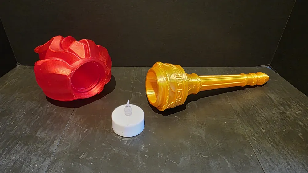 Greek Mythology Theseus Torch – LED Flame Insert - Free 3D Print Model ...