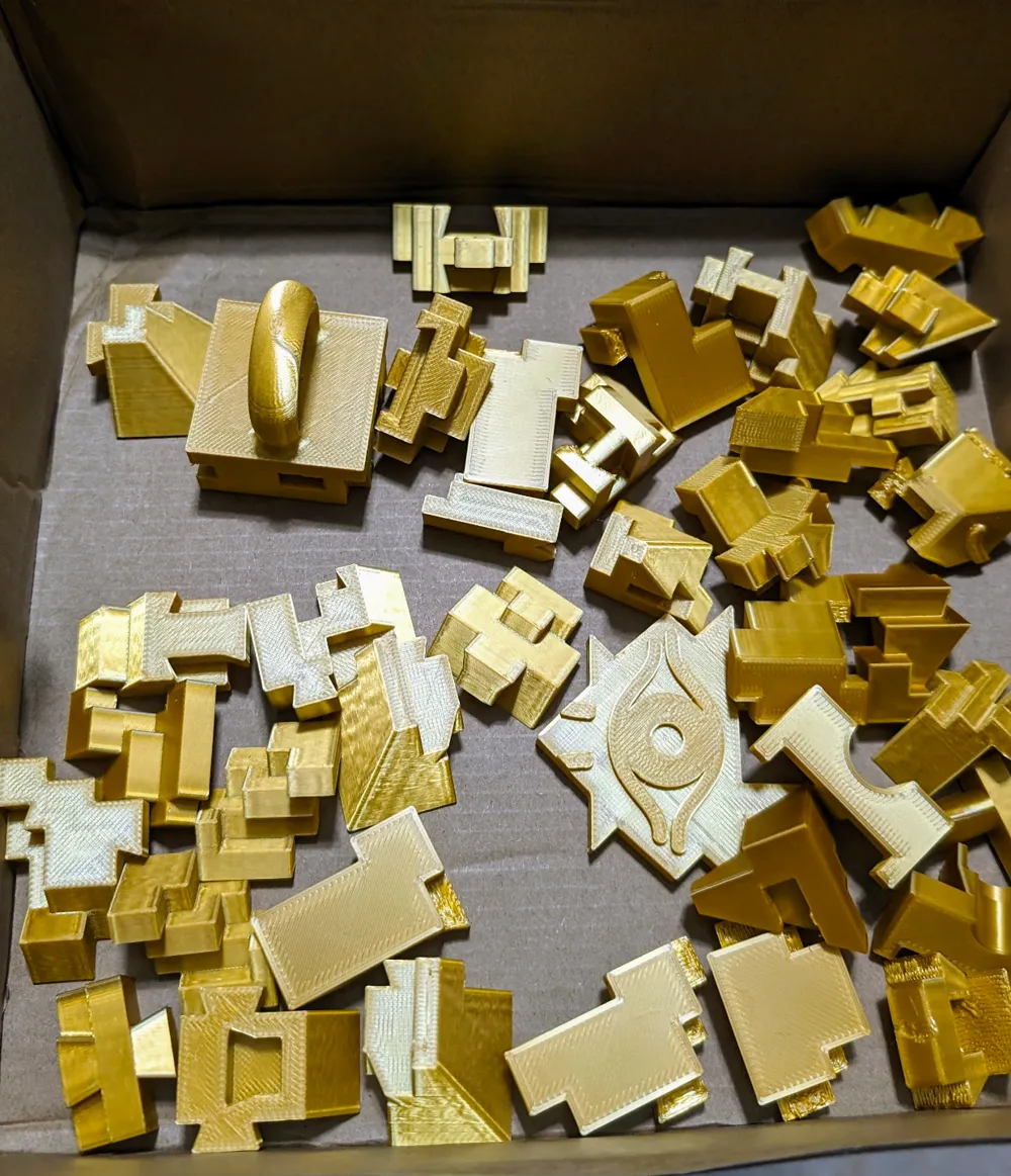 Yu-Gi-Oh! Millennium Puzzle Remix-Printable Plates - Free 3D Print ...
