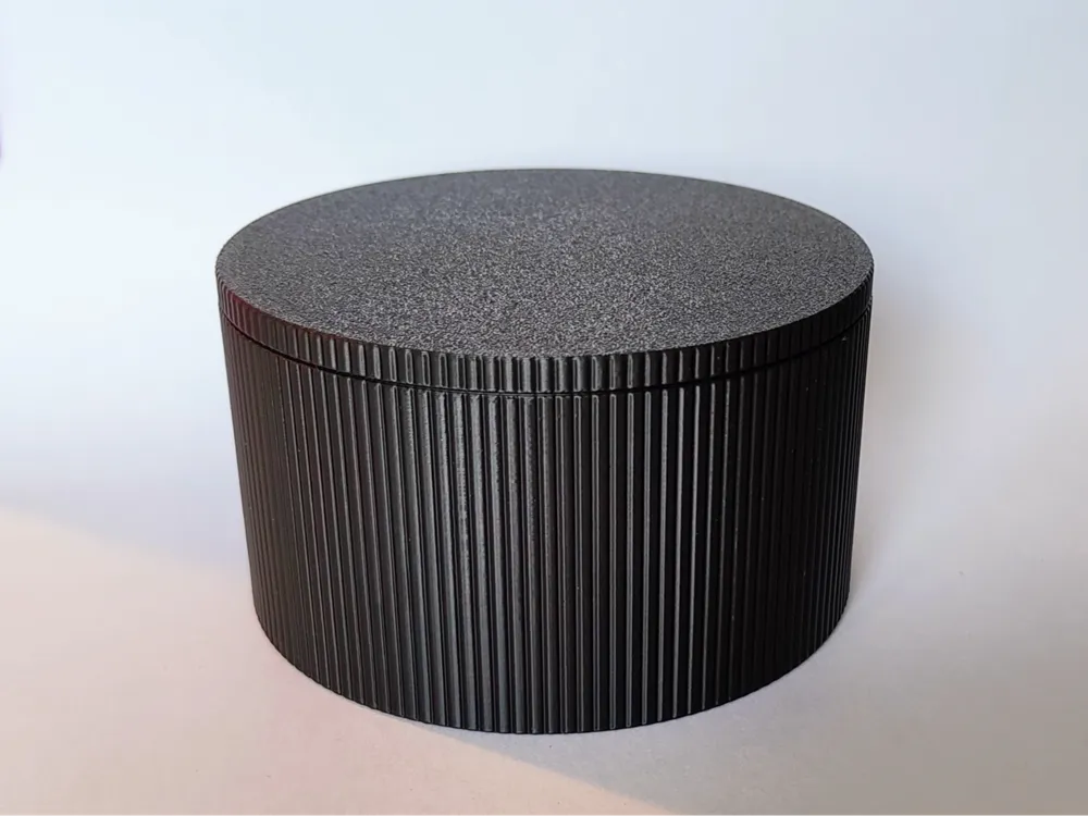 Round ribbed box (⌀ 120 mm) by brgl - MakerWorld