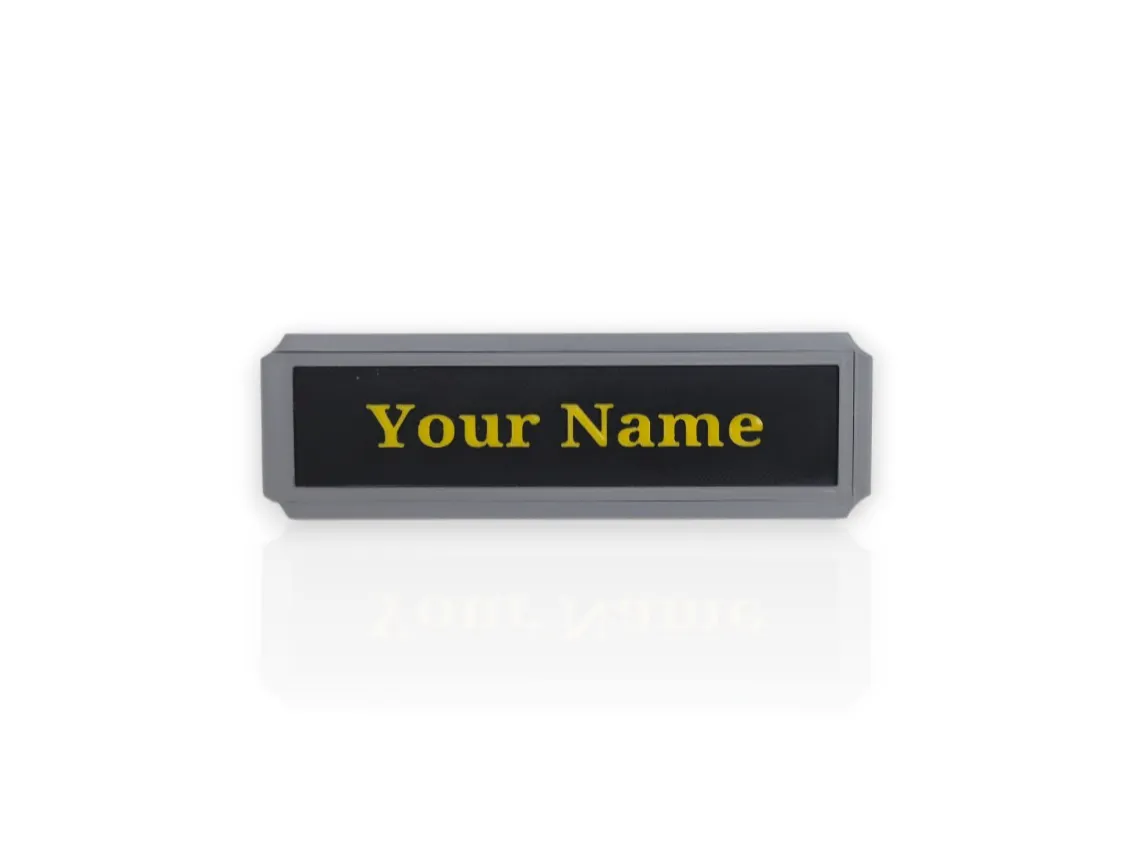 Minimalistic Name Plate - Free 3D Print Model - MakerWorld