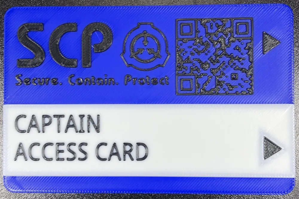 SCP Keycard Captain Prop|SCP Secret Lab Remixed by jrwagz - MakerWorld