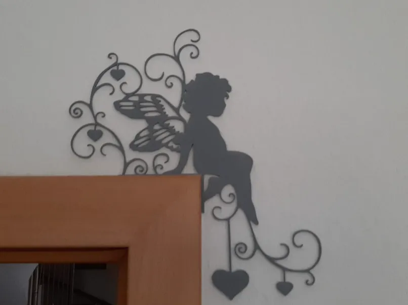 Christmas Door Corner Angel by Old Lady - MakerWorld