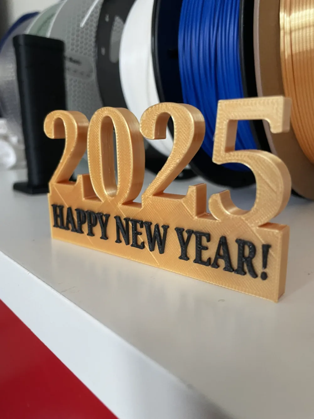 Simple 2025 HAPPY NEW YEAR! Sign by MayoMate - MakerWorld