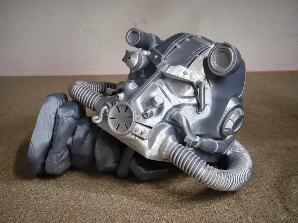 Fallout: Helmet t-60 scale - Free 3D Print Model - MakerWorld