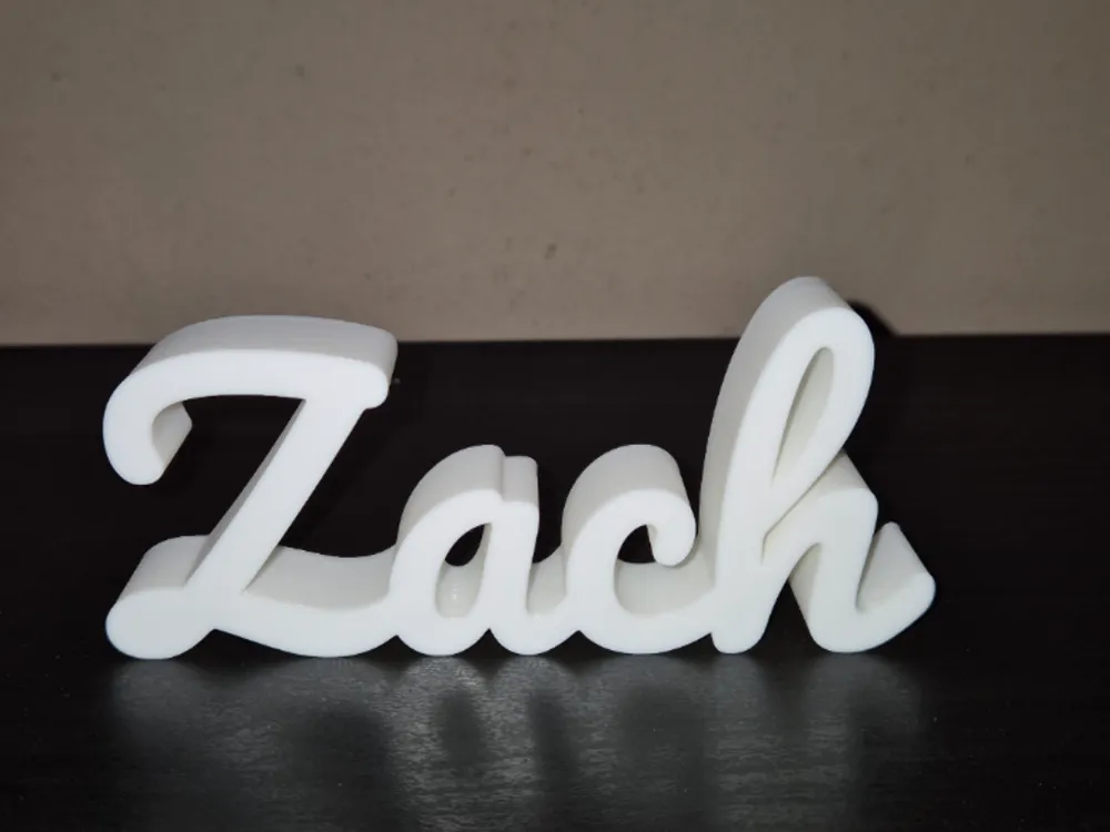 Zach Name Sign Display Decor by GabT - MakerWorld