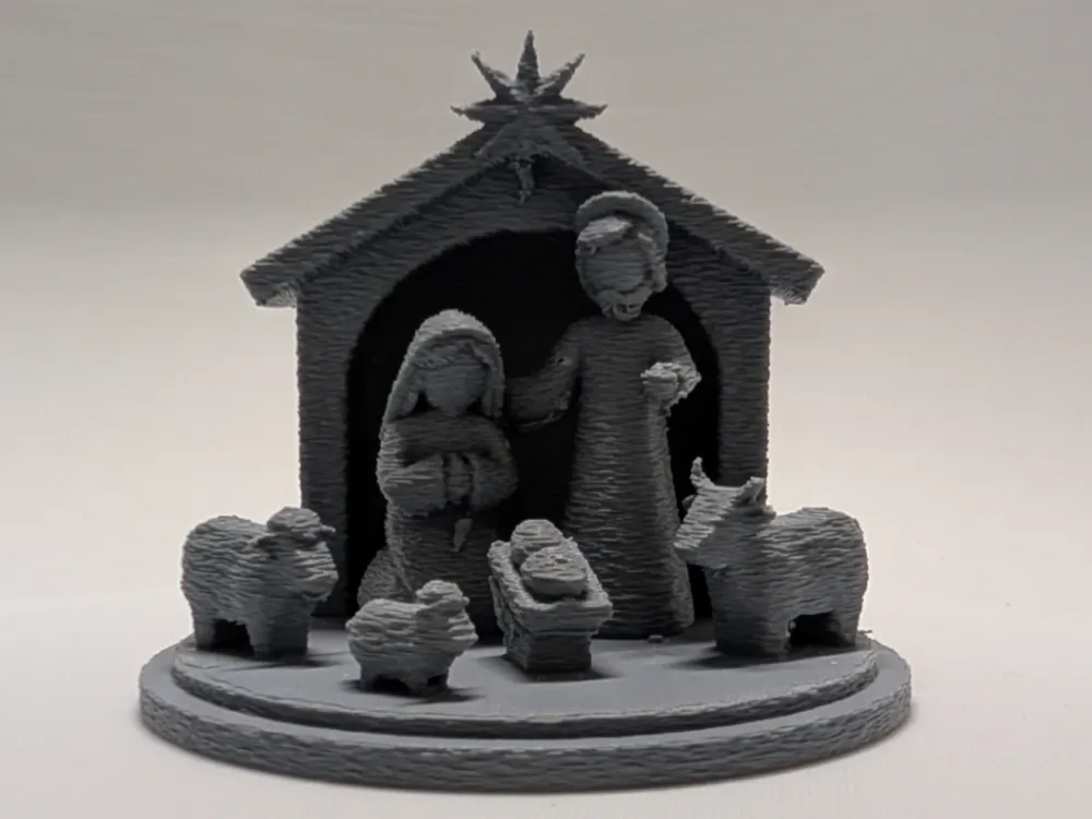 Modern fuzzy skin nativity by M3D WORKS MakerWorld: Download Free 3D Models