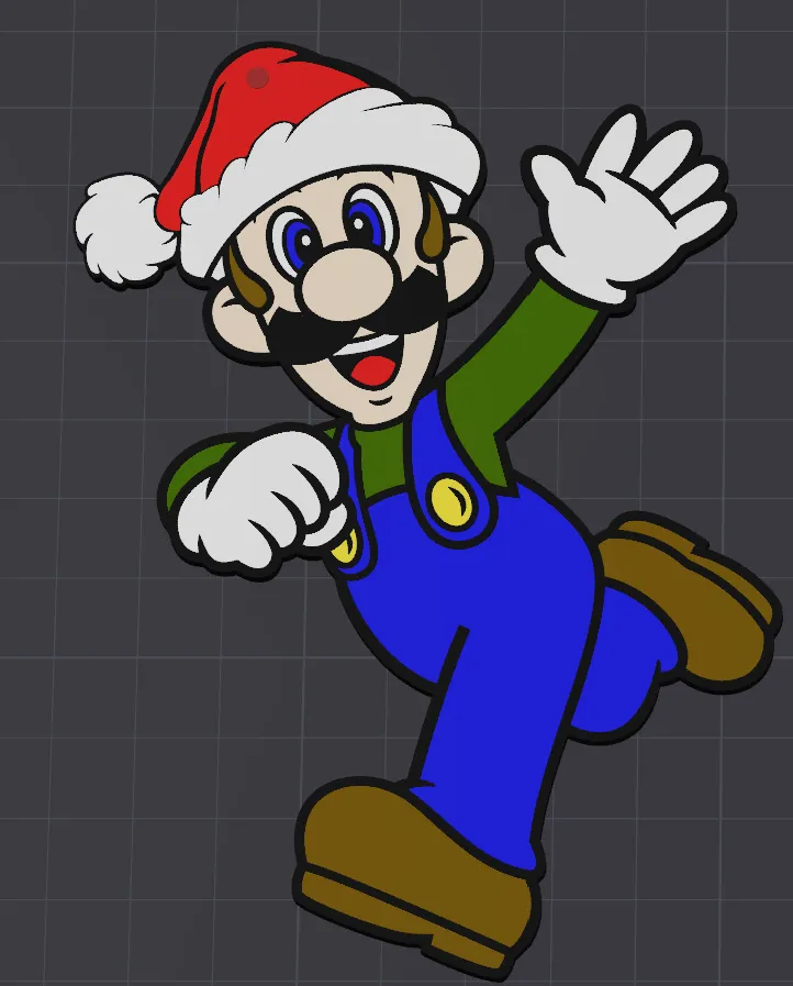 Luigi Christmas Decoration by Spenny - MakerWorld