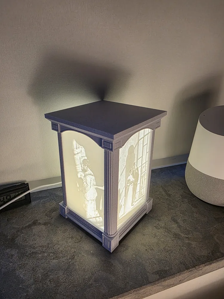 Lithophane frame - Pillars - LED KIT 001 - Free 3D Print Model - MakerWorld