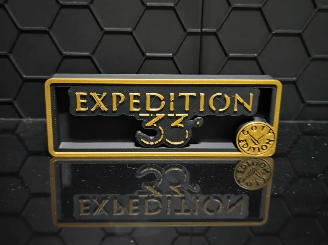 Gamer Decorative Sign - Expedition 33 GOTY - Free 3D Print Model ...