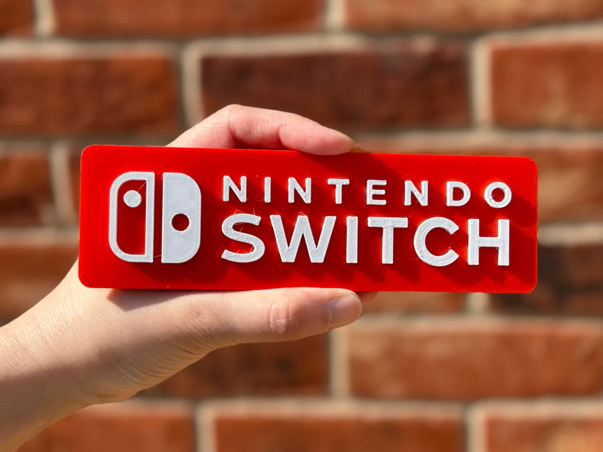 Nintendo Switch Logo - Free 3D Print Model - MakerWorld