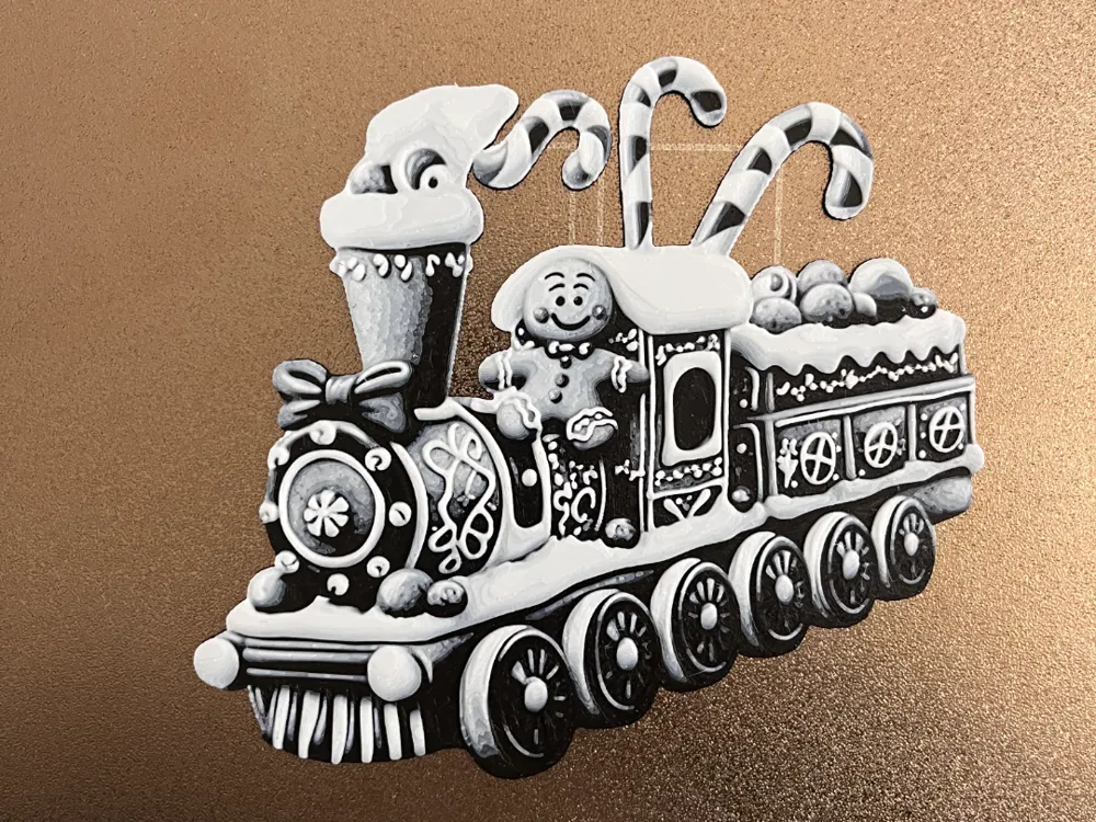 Gingerbread Train Christmas by novakbence - MakerWorld