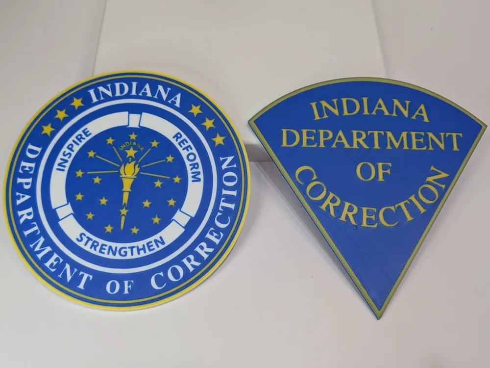 Indiana Department of Correction Emblem Logo Patch - Free 3D Print ...