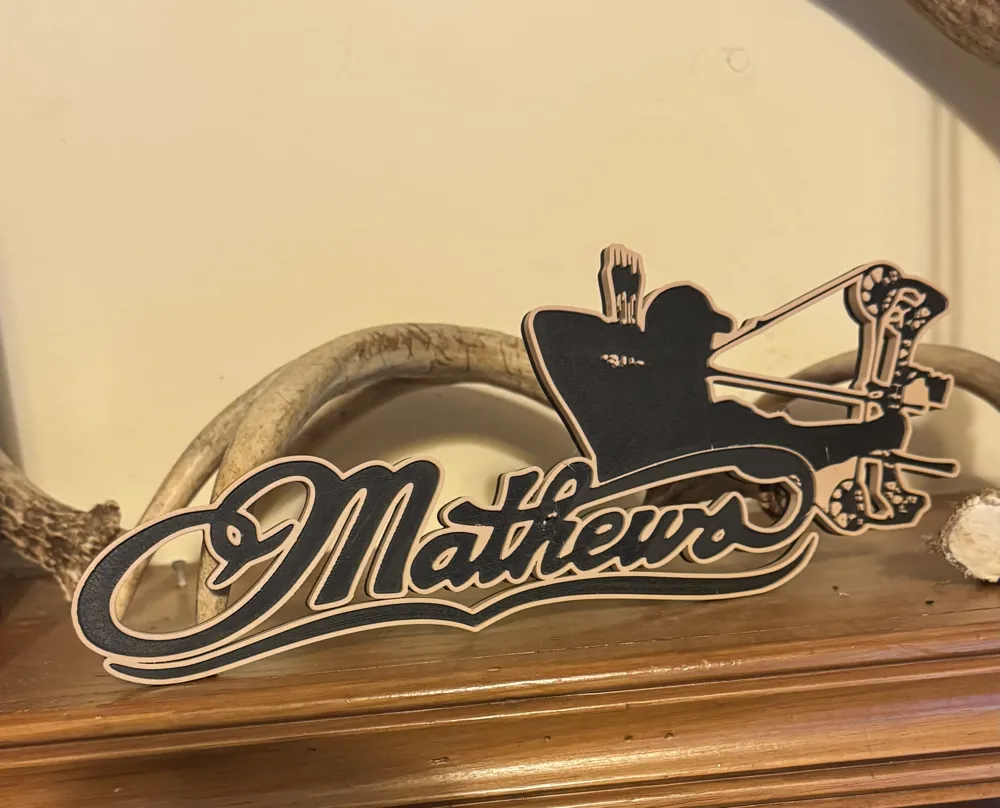Mathews Archery Logo - Free 3D Print Model - MakerWorld