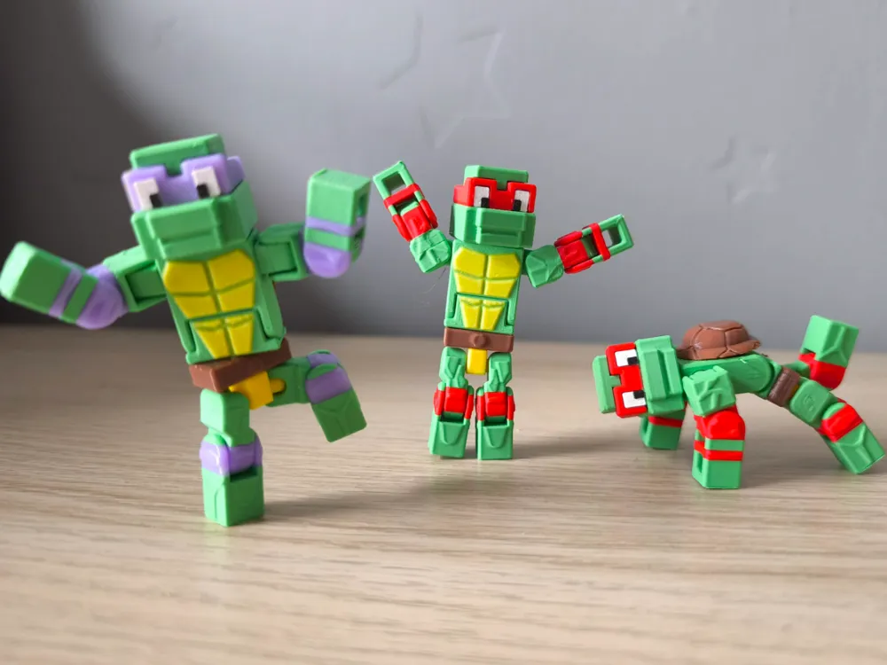 TMNT Inspired Blocky Ninja Turtle-Minecraft Style by Spennolio ...