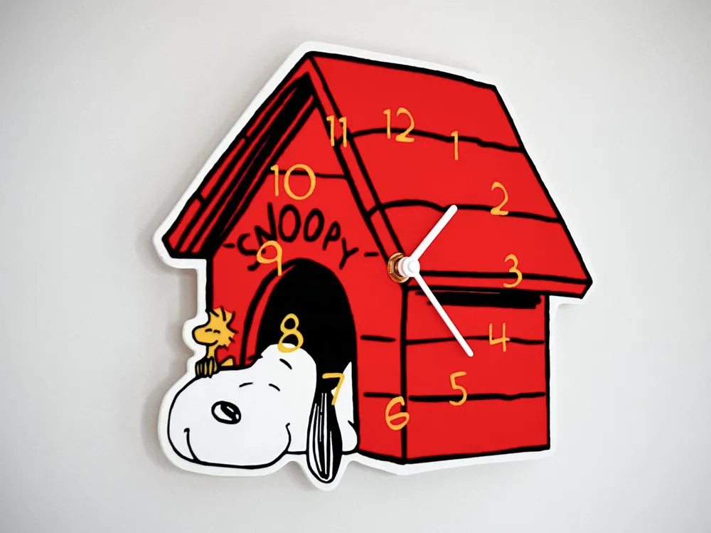 Snoopy Wall Clock by shamix3d - MakerWorld