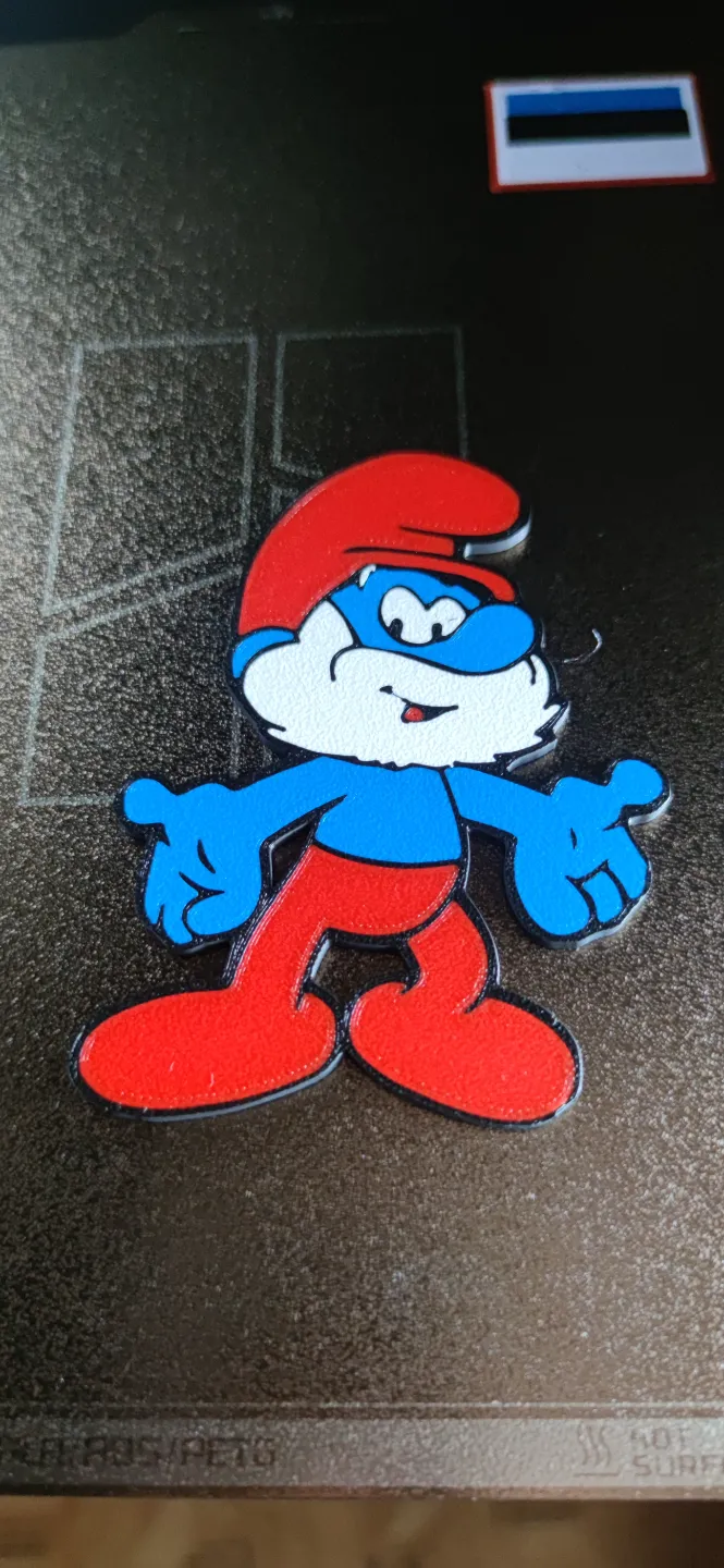 Papa Smurf fridge magnet by gulag211 - MakerWorld