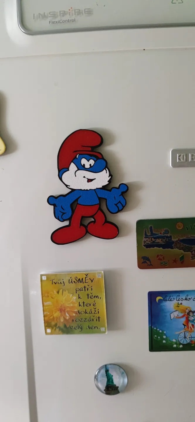 Papa Smurf fridge magnet by gulag211 - MakerWorld