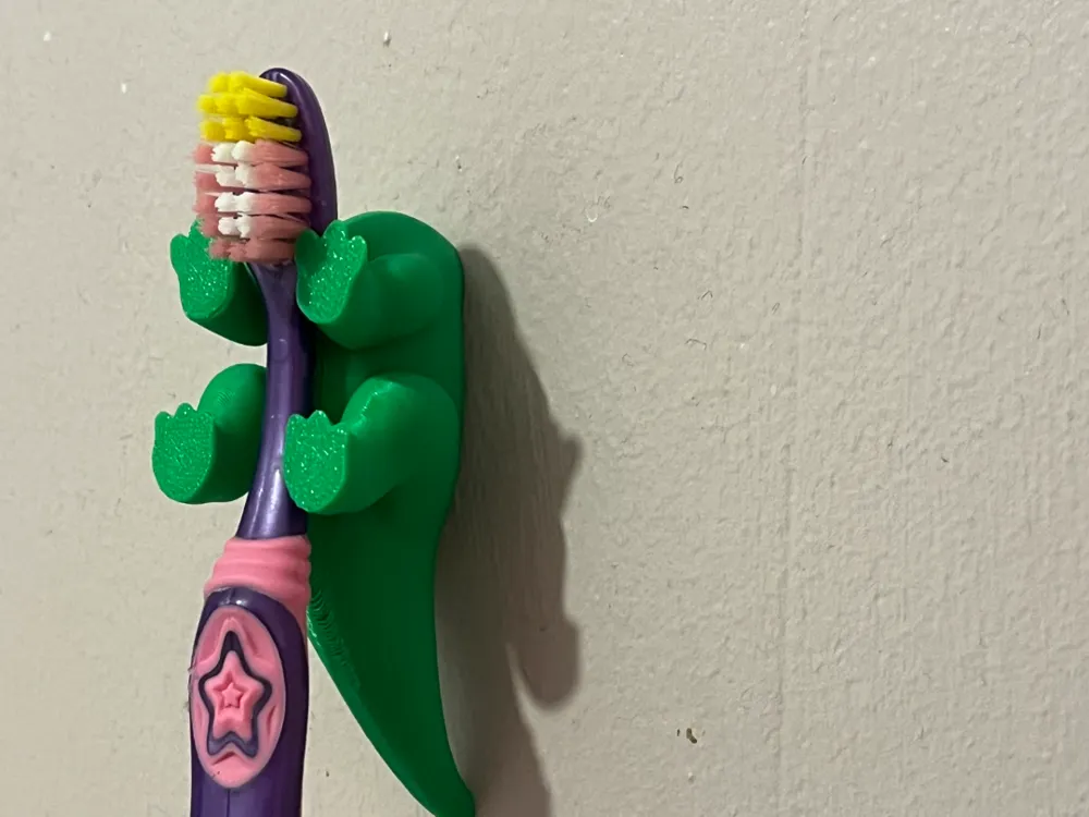 dinosaur toothbrush holder - Free 3D Print Model - MakerWorld