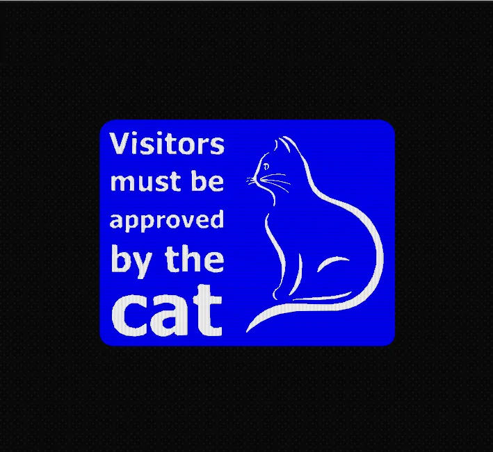 Cat approval sign by dubmehard - MakerWorld