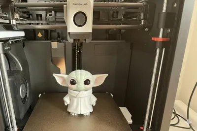 Cute Grogu Figure - Free 3D Print Model - MakerWorld