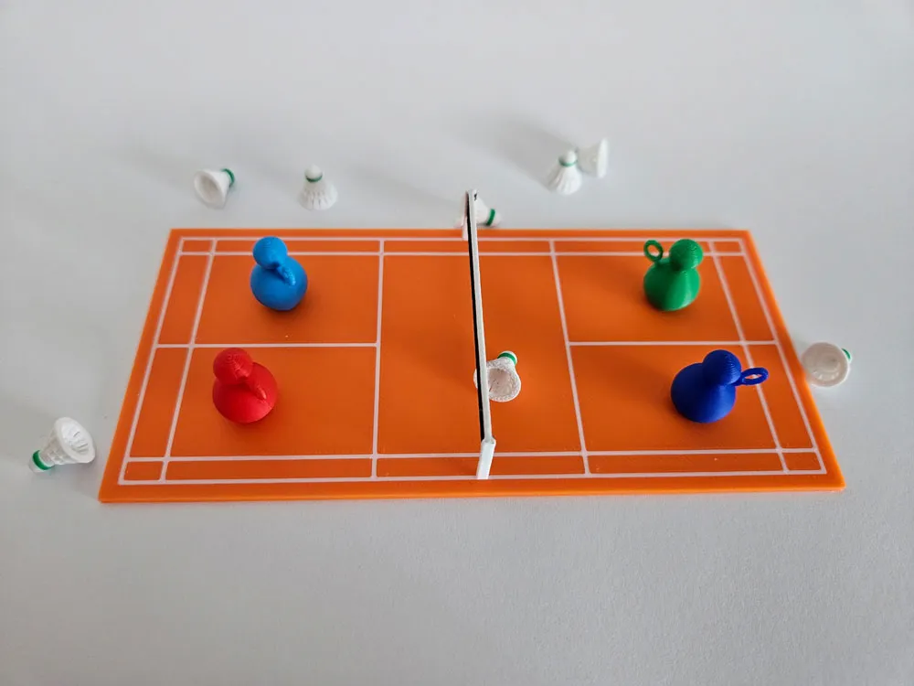 Badminton Sport Fun and Tactics Board by Fr33lab - MakerWorld