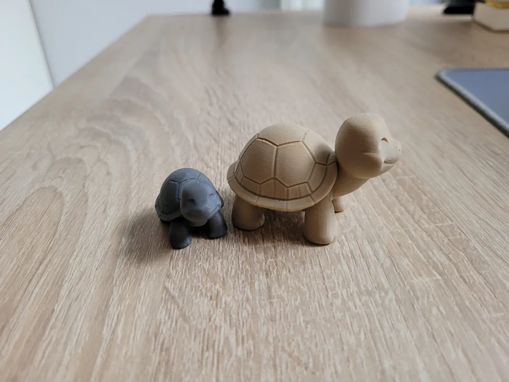 Cute little turtle George + keychain version - Free 3D Print Model ...