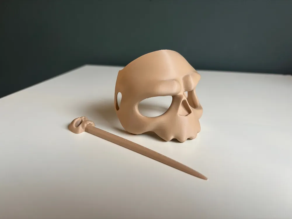 ZKULL Skull Hair Pin - Free 3D Print Model - MakerWorld