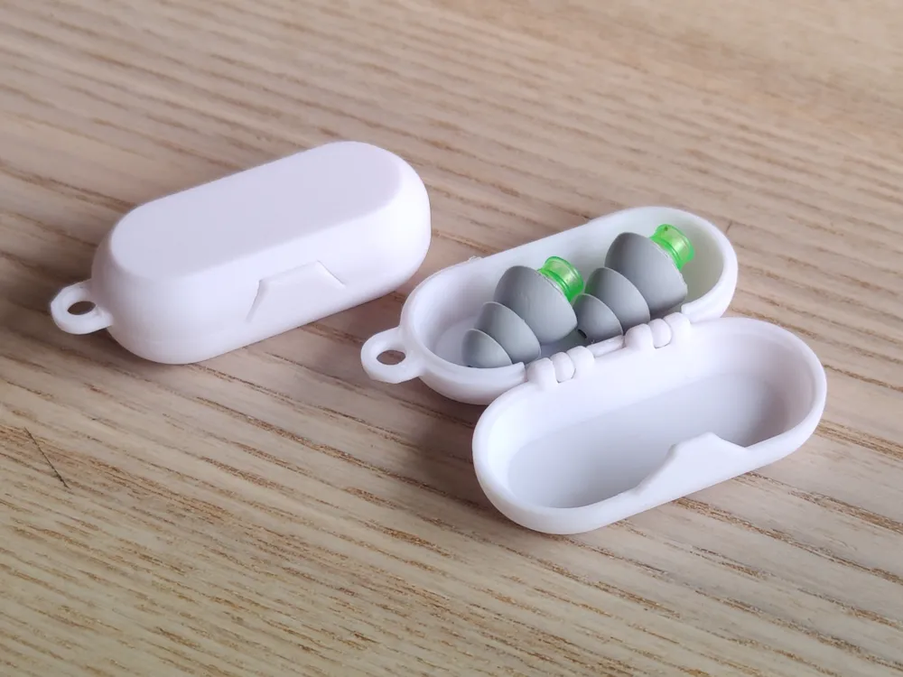 Print-in-place Keychain Earplug Case by giraffe112358 MakerWorld ...