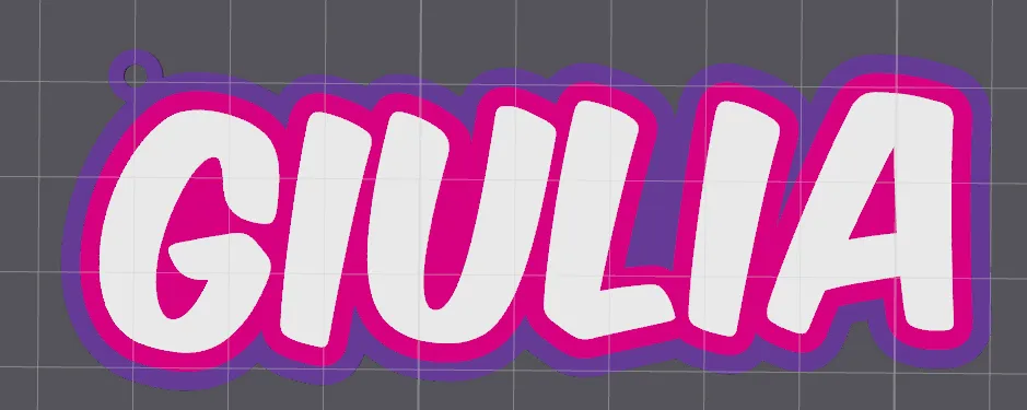 Keychain ITALIAN NAME Multicolor with AMS - Portachiavi NOMI ITALIANI ...